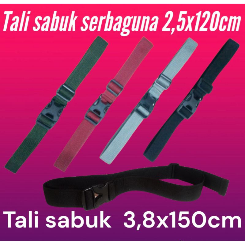 Jual Tali Tas sabuk serbaguna ukuran 3,8x150/2,5x120 cm tali slingbag ...