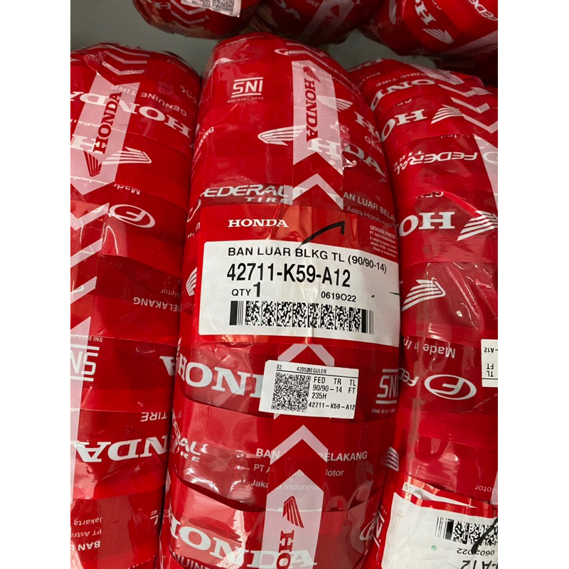 Jual Ban Luar Ring 14 FEDERAL 90/90-14 (K59) TUBELESS (BELAKANG MATIC) | Shopee Indonesia
