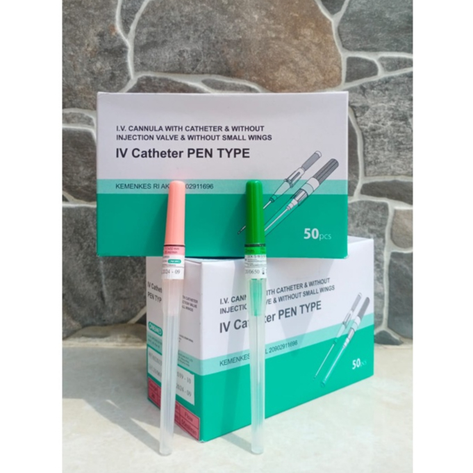 Jual I.V Catheter 18G 20G 22G 24G Onemed Abocath Onemed IV Cateter 18 G ...
