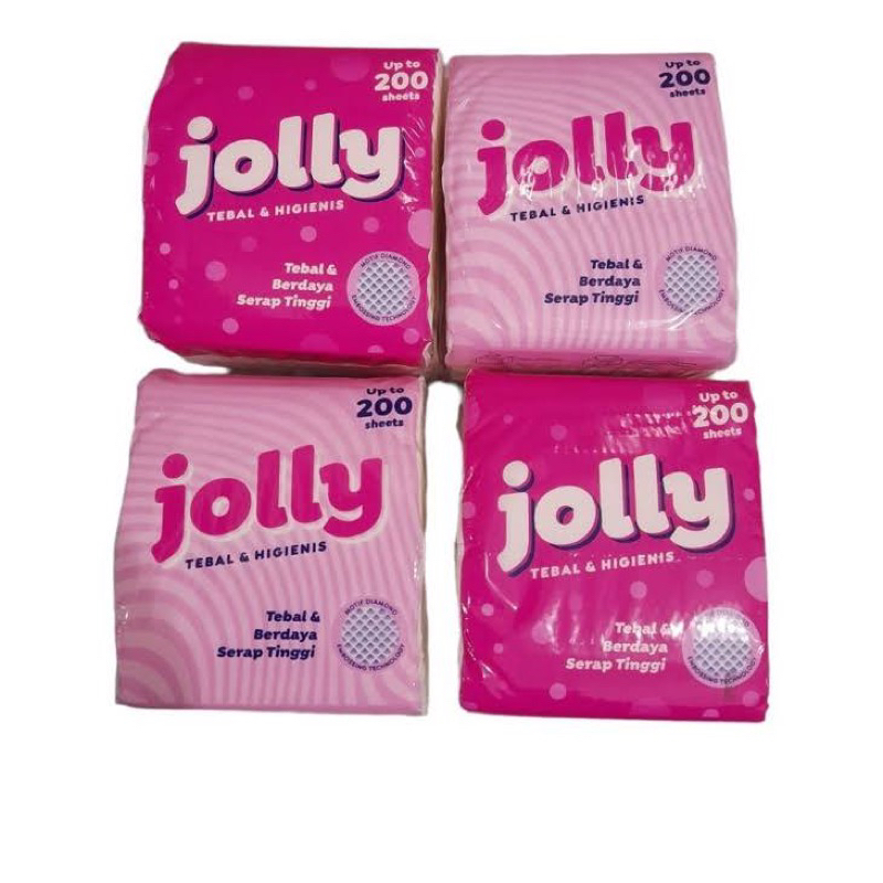 Jual Tissue JOLLY POP UP 200 sheet 2ply tisu meja jolly kuliner POP UP ...