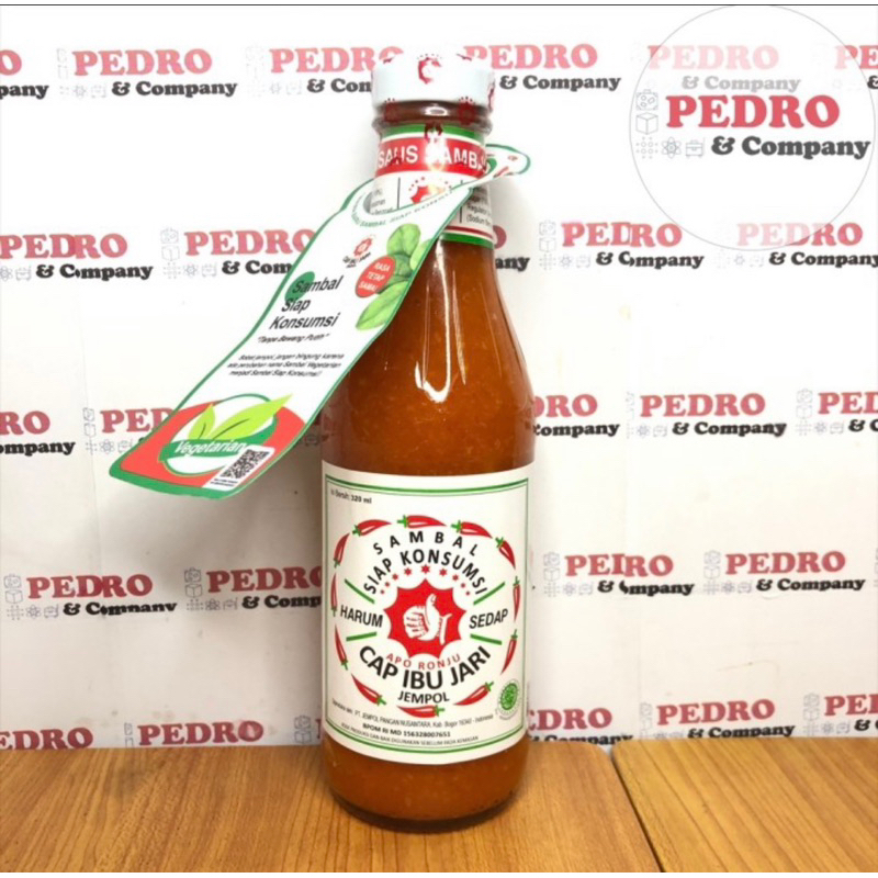 Jual Sambal cap jempol vegetarian 320 ml - saos sambel botol vege ...