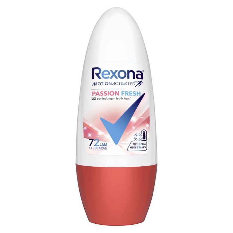 Jual Rexona Women Deodorant Roll On Antiperspirant Passion 40 ml | Shopee Indonesia