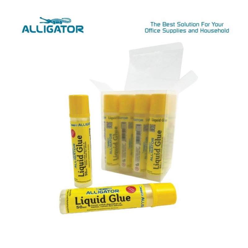 Jual Lem Liquid Stick Alligator FaberCastle Lem Kertas 50 Ml (2pcs Free ...