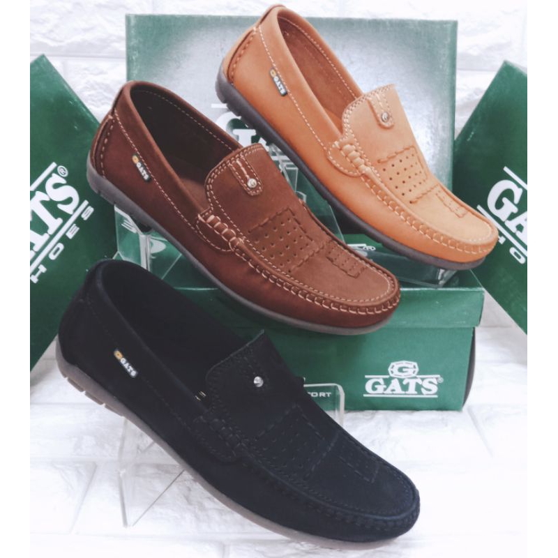 Jual Sepatu kulit casual pria GATS HK 0003 original | Shopee Indonesia