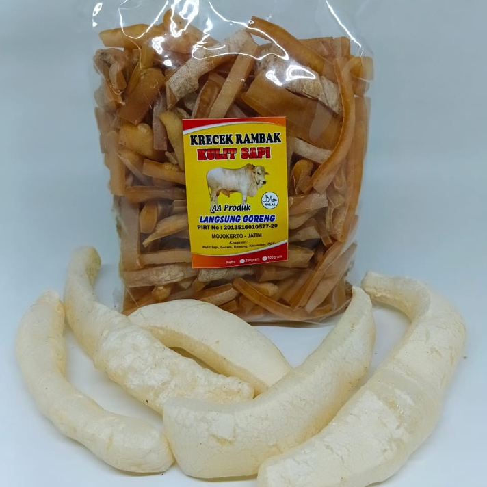 Jual 1 Kg Kerupuk Rambak Sapi Mentah Stik Tebal Kerupuk Kulit Sapi
