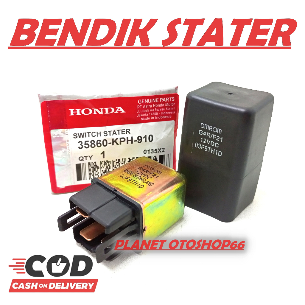 Jual BENDIK SWITCH STATER KARISMA / SUPRA X 125 / HONDA VARIO 110 ...