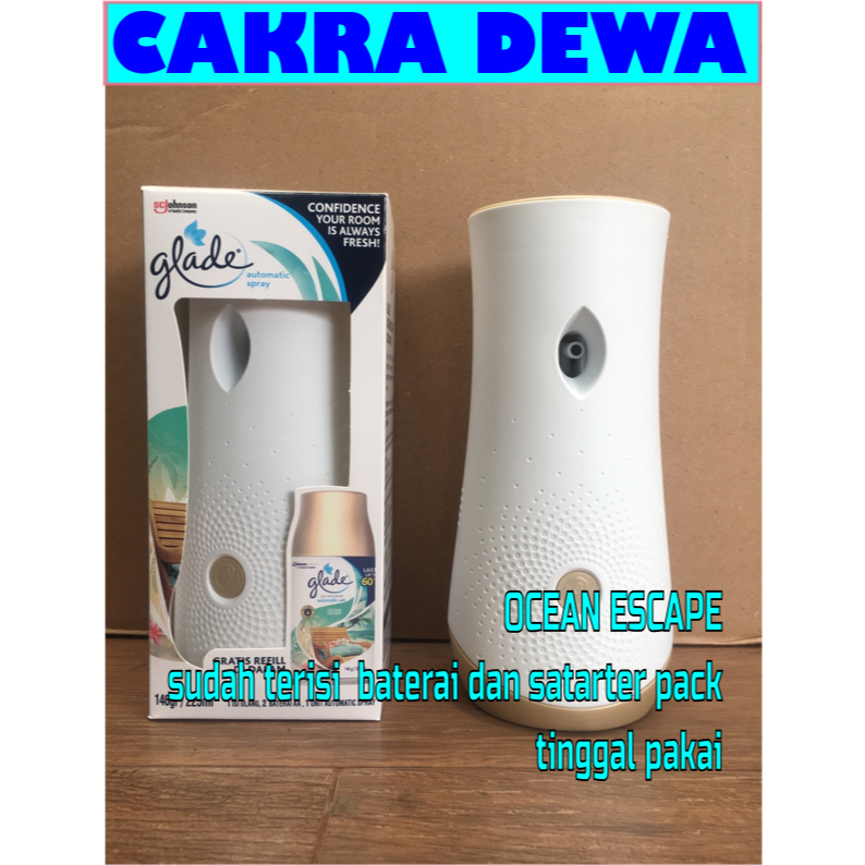 Jual mesin Pengharum ruangan Glade Matic air refreshner automatic Device dengan Refill Ocean ...