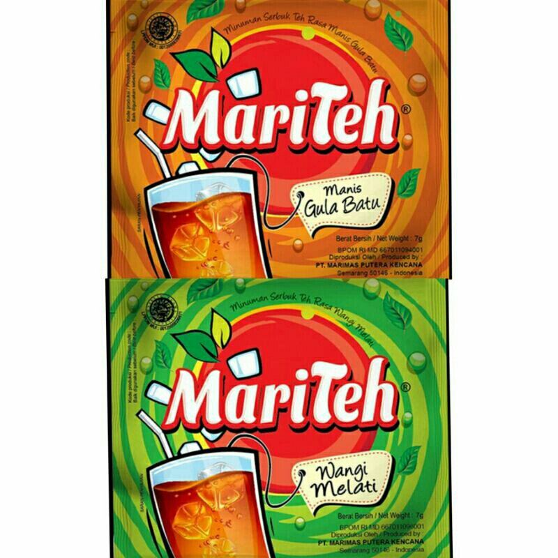 Jual Minuman Serbuk Mariteh (1 renceng 10 sachet) mari teh enak dan ...