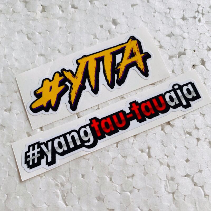 Jual Sticker YTTA Orajet Laminasi Glossy Anti Air | Shopee Indonesia