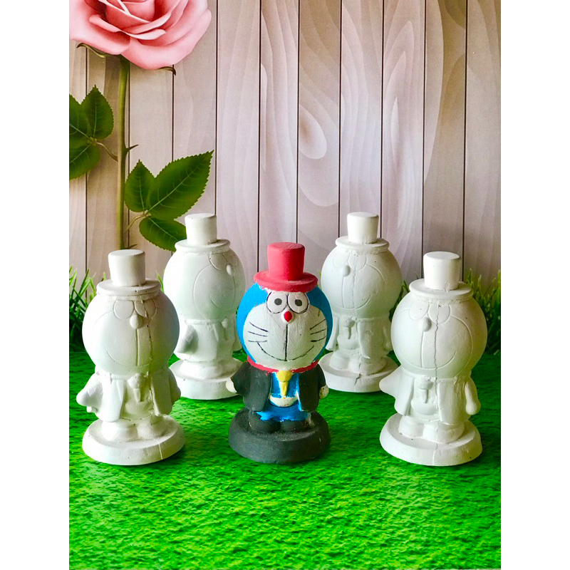 Jual PATUNG 3D LUKIS GYPSUM DORAEMON | Shopee Indonesia