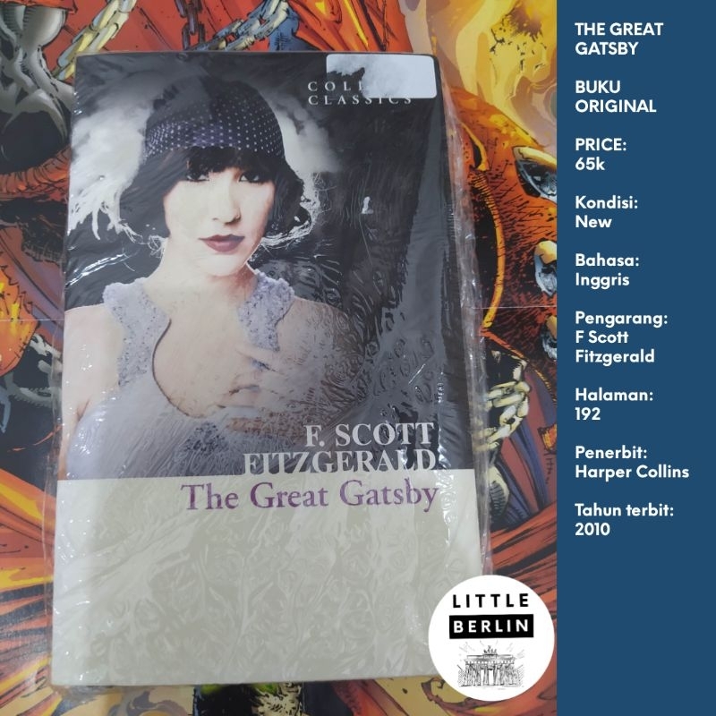 Jual The Great Gatsby Buku F Scott Fitzgerald Novel Collins Classic ...