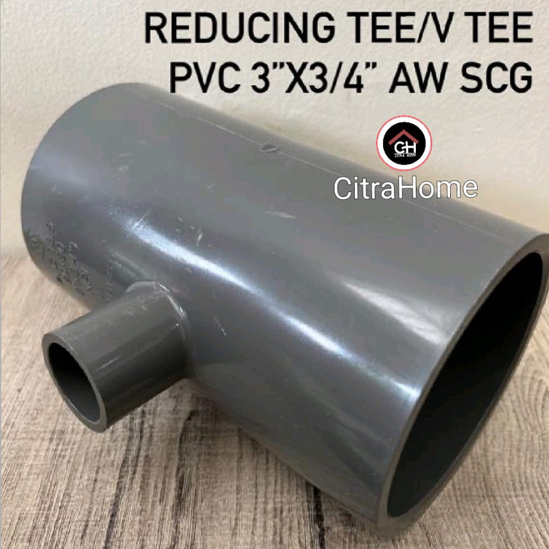 Jual Reducing Tee/Verlop Tee PVC 3”x3/4” AW SCG | Shopee Indonesia