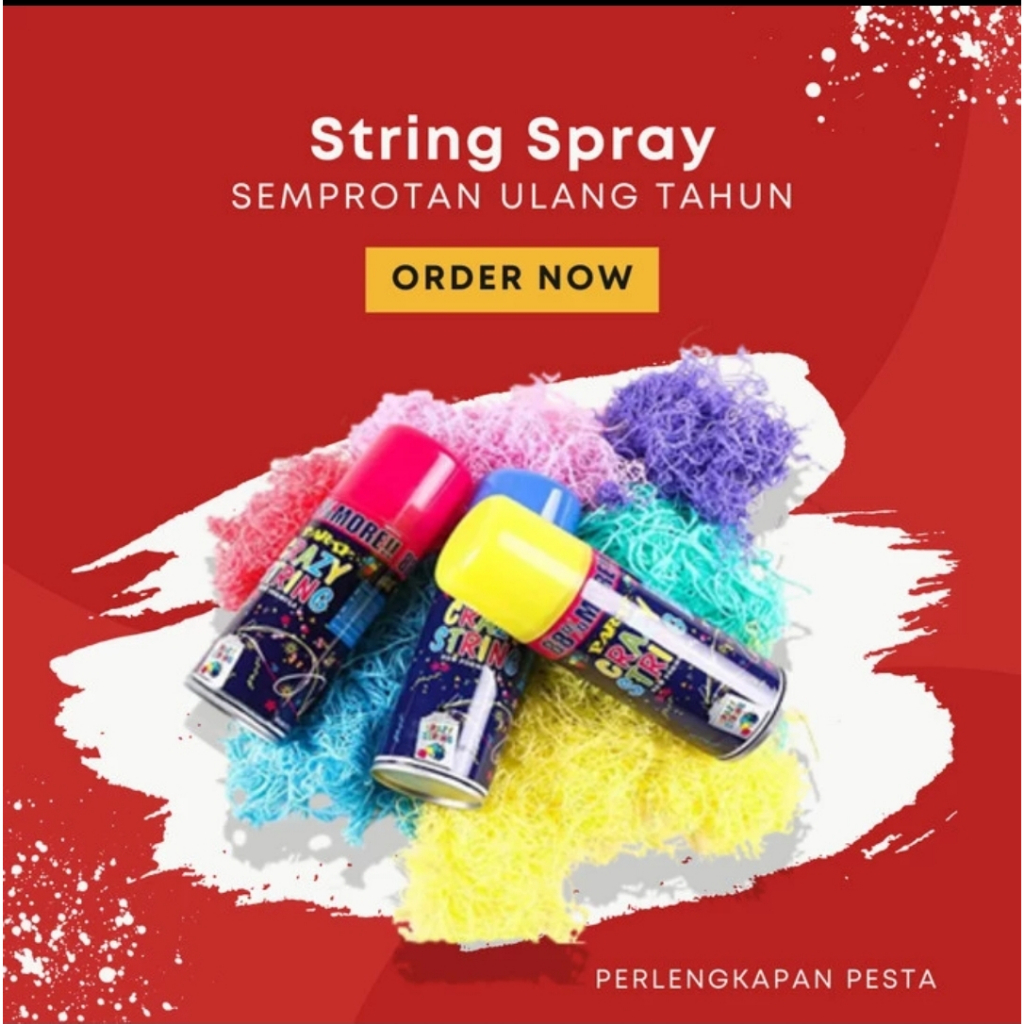 Jual string spray / snow spray untuk acara ultah khusus pulau jawa ...