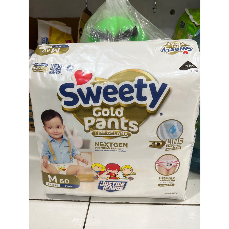 Jual Sweety Gold Pants Nextgen Premium diaper M60 | Shopee Indonesia
