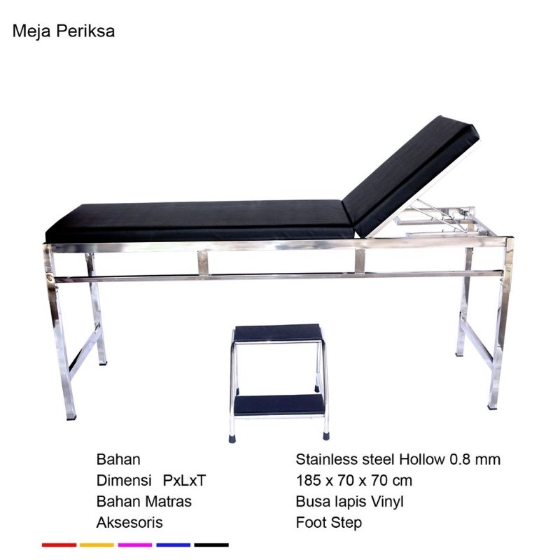 Jual Ranjang Periksa Pasien | Meja Periksa Medis Rumah Sakit + Tangga ...