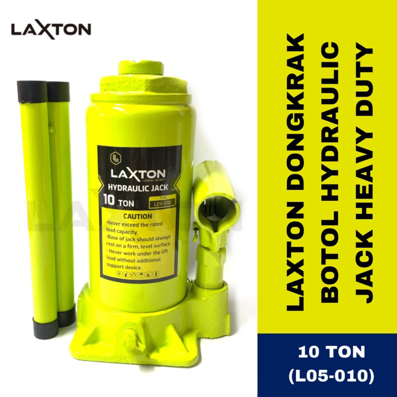 Jual LAXTON dongkrak botol mobil hidrolik bottle jack 10 ton L05-010 ...