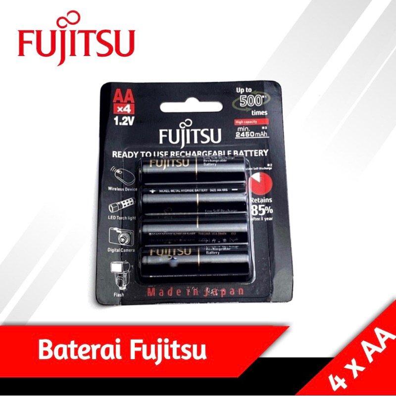 Jual Baterai Fujitsu AA min 2450mah - 2550mah Rechargeable isi 4 A2 ...
