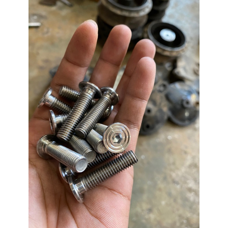 Jual BAUT M8 atau baut drat 12 stainless baut piringan | Shopee Indonesia