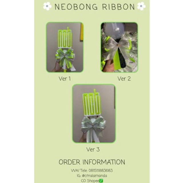 Jual NEO BONG RIBBON PITA NEOBONG WAYV PITA LIGHTSTICK LS DECOR ...