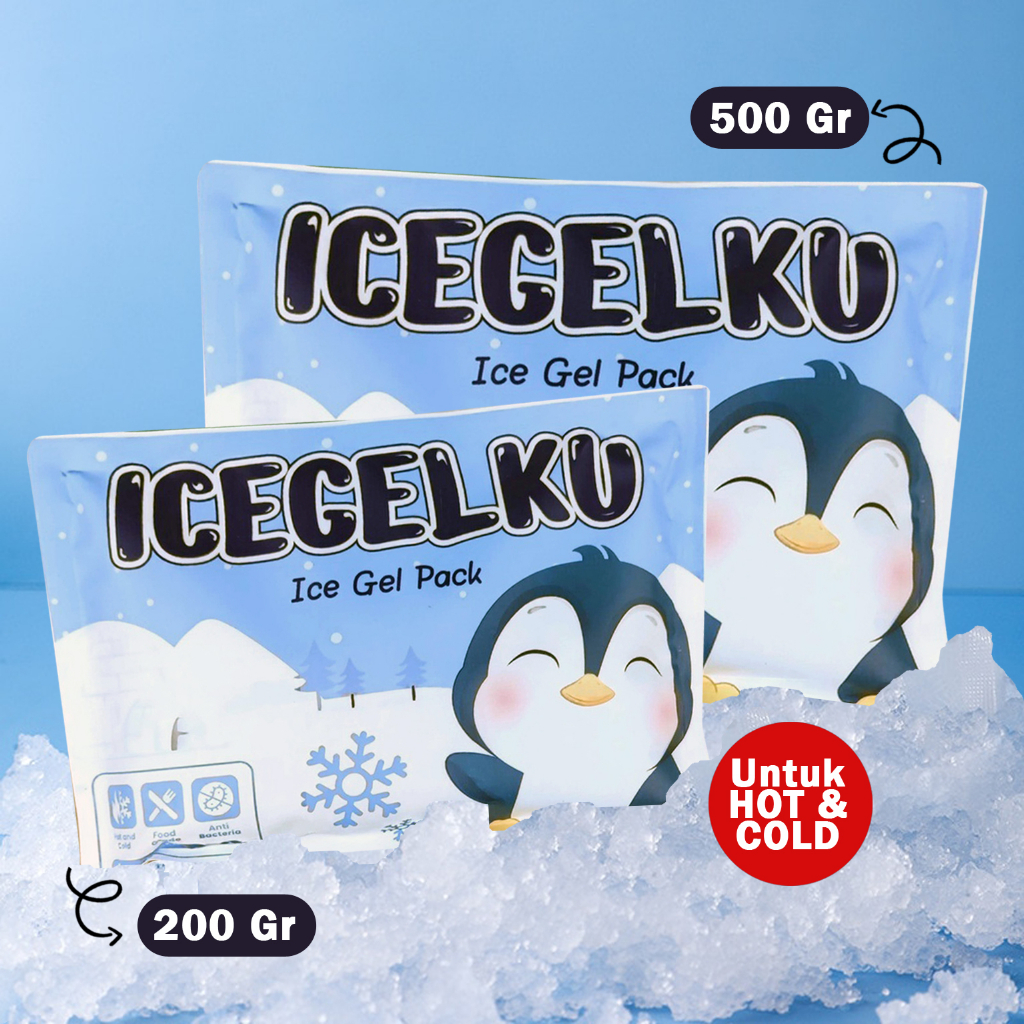 Jual Ice gel pack mini 200 gram es jel pendingin botol susu 500 gr dan ...
