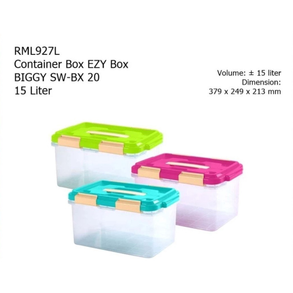 Jual Container Box - Ezy Box 15 Liter - Box Penyimpanan - Box Container ...