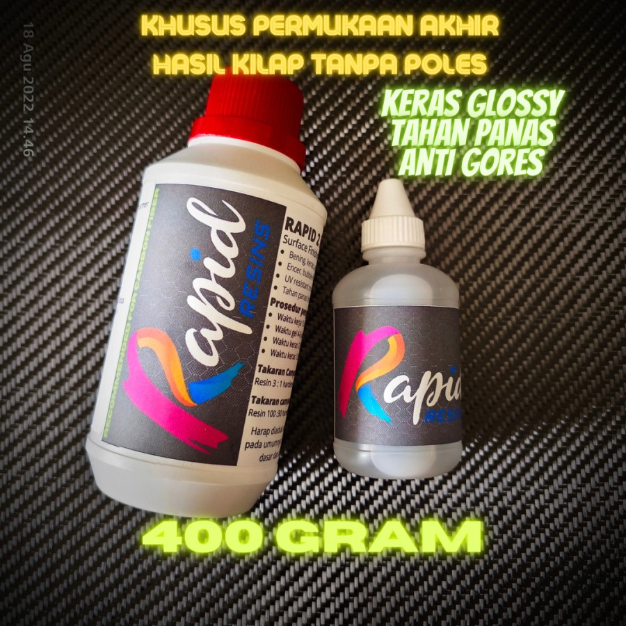 Jual Sample Resin Finishing Resin Epoxy Serat Karbon | Shopee Indonesia