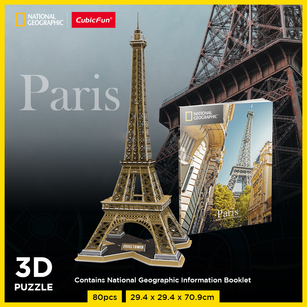 Jual CUBICFUN City Traveler Eiffel Tower - 3D Puzzle | Shopee Indonesia