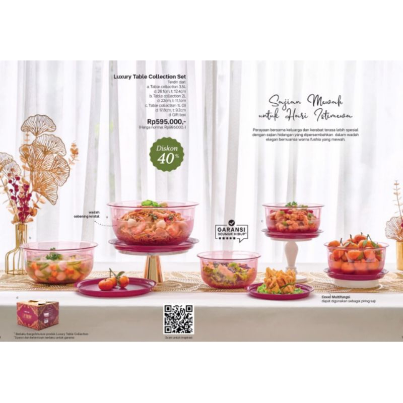 Jual set tupperware luxury table collection | Shopee Indonesia