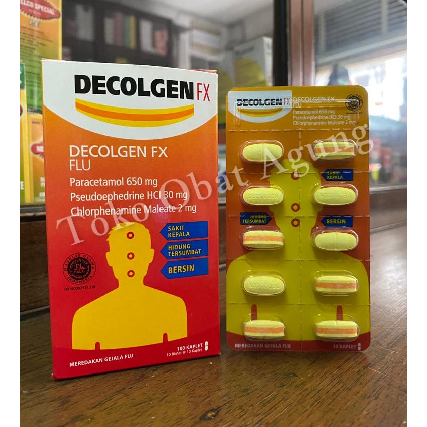 Jual Decolgen FX BUNDLING 2 Strip (1 Strip Isi 10 Tablet). Obat Flu, Batuk & Pilek, Demam ...