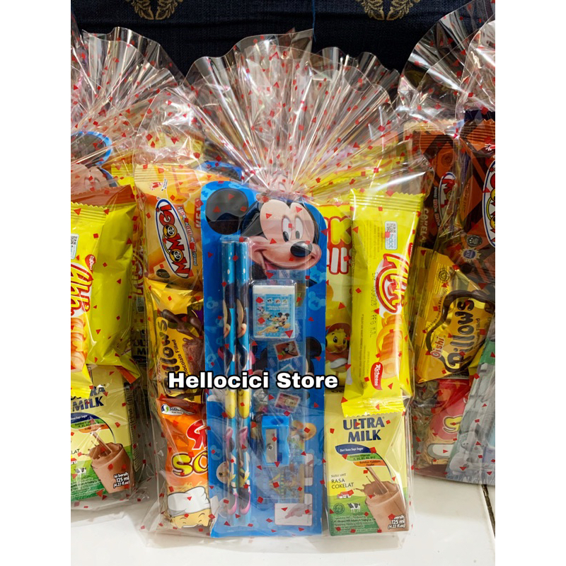Jual PARCEL BINGKISAN SNACK ANAK + ATK LENGKAP KEMASAN ULTAH | Shopee ...