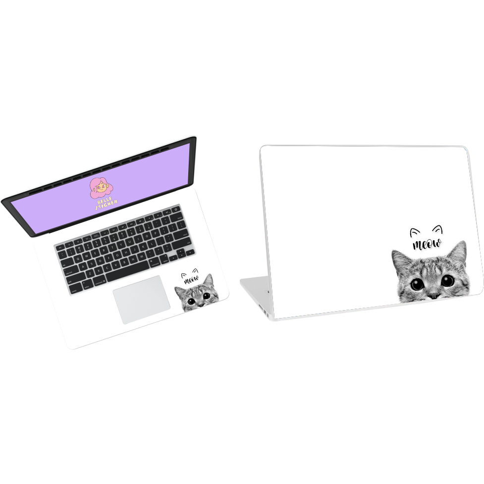 Jual Garskin Laptop Sticker Kucing Cute Cover Protector Notebook Skin ...