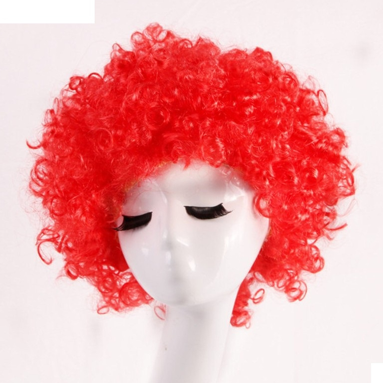 Jual Party Warna Warni Rambut Palsu Keribo / Wig Kribo Keriting/ Wig ...