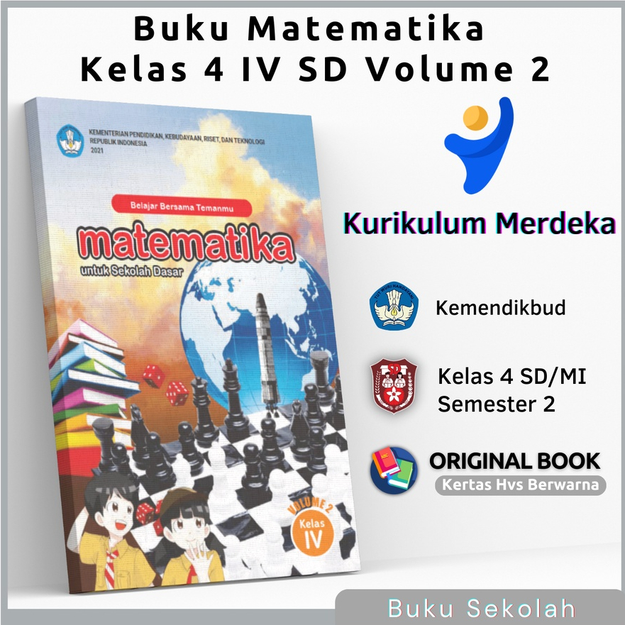 Jual Buku Belajar Bersama Temanmu Matematika Untuk Sekolah Dasar Volume 2 Kelas 4 IV Kurikulum ...