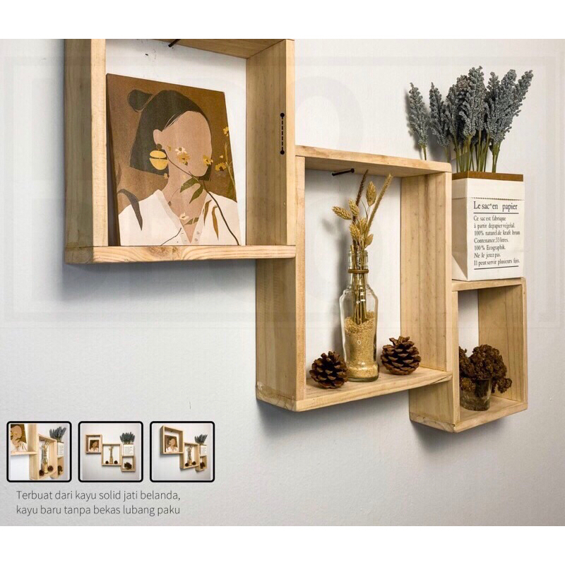 Jual hiasan dinding kamar kayu gantung / dekorasi dinding minimalis ...