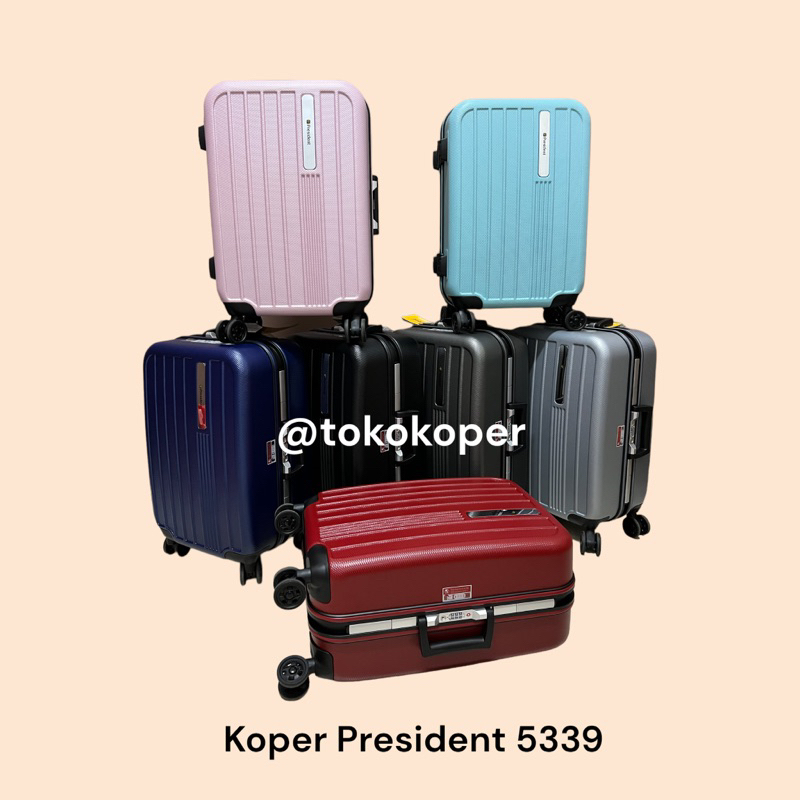 Jual KOPER PRESIDENT 20 INCH FIBER CABIN SIZE - 5339 | Shopee Indonesia