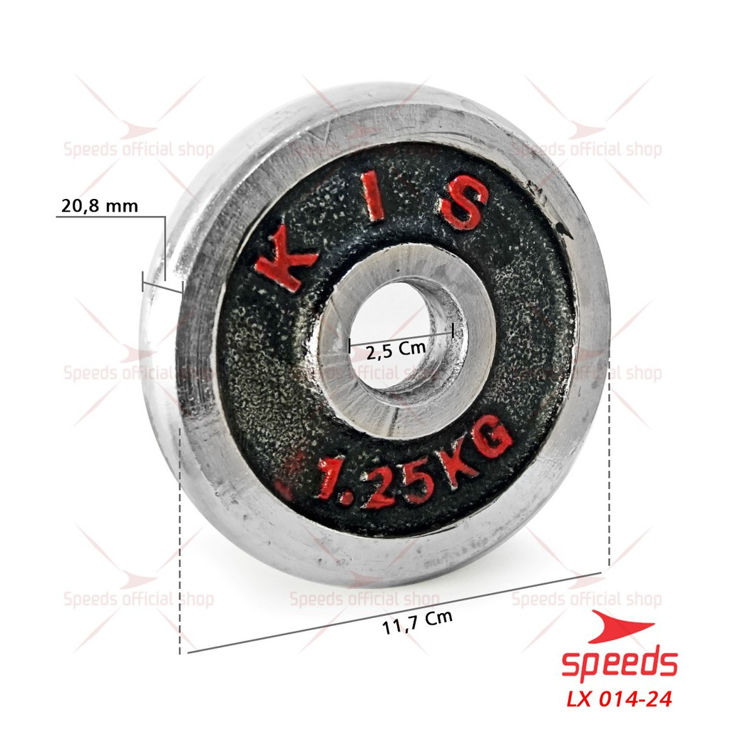 Jual SPEEDS Plate Dumbell Plate Barbel 1,25 kg Diameter 3 cm Dumbell Plate Barbel Plate 014-24 ...