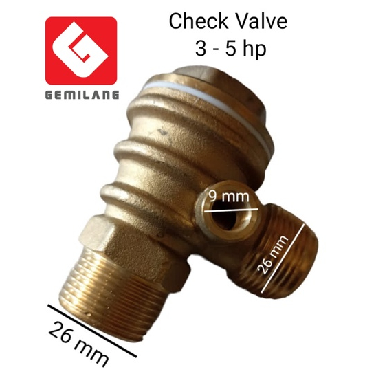 Jual Check Valve Kompresor Angin Type 3 - 5 Hp | Shopee Indonesia