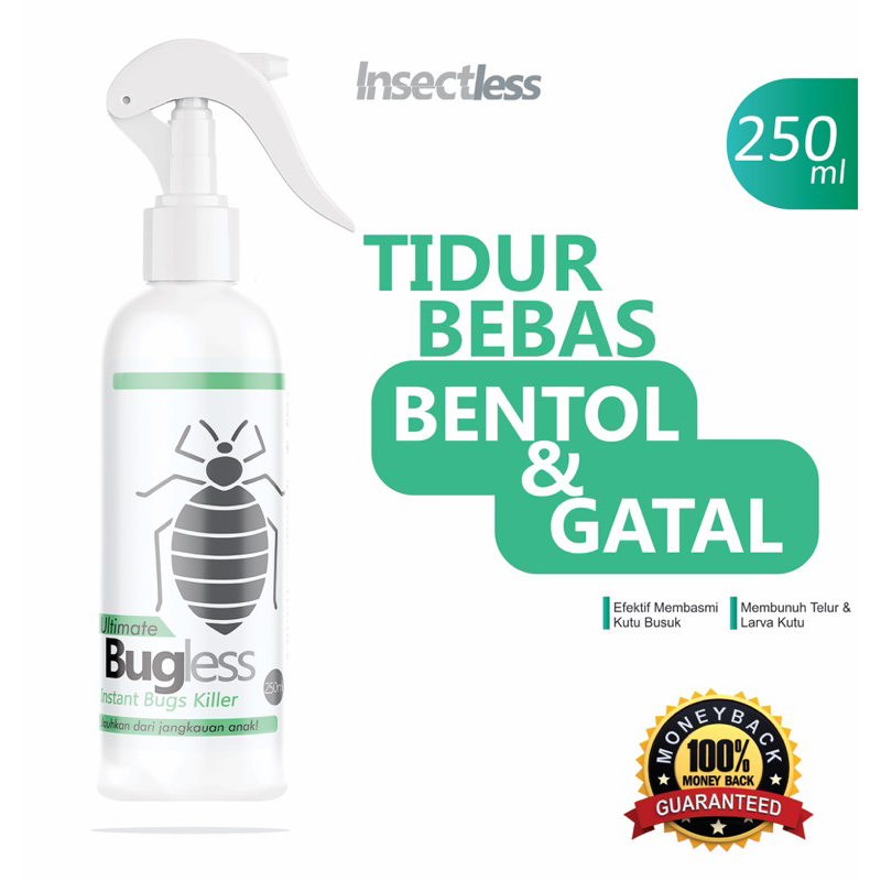 Jual Pembasmi Kutu Kasur Tungau ampuh Bugless by Insectless | Shopee Indonesia