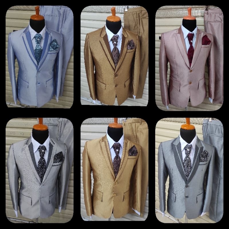 Jual 1 stel Pengantin semi woll JAS dngn CELANANYA (size S M L XL XXL ...