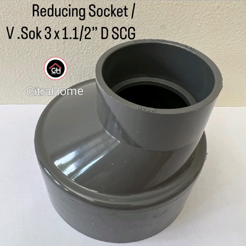 Jual Reducing Socket /Verlop Sok PVC 3”x 1.1/2” D SCG | Shopee Indonesia