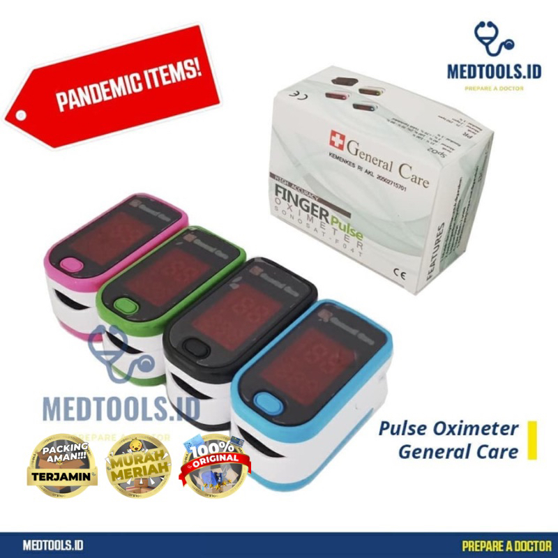 Jual Pulse Oximeter General Care / Finger Saturasi Oksigen | Shopee ...