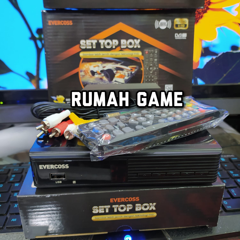 Jual SET TOP BOX STB Evercoss Resmi Siaran TV Digital TV Receiver Full ...