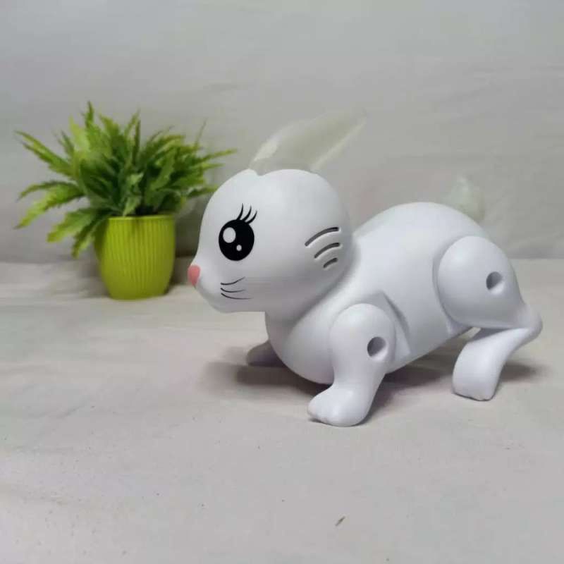 Jual Mainan Kelinci Robot Melompat Lampu LED Dan Musik | Shopee Indonesia