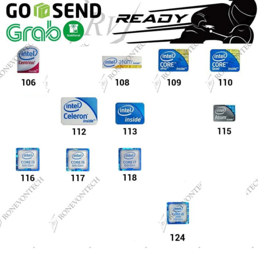 Jual Sticker Logo Intel Pentium M Core 2 Duo Extreme Centrino vPro ...