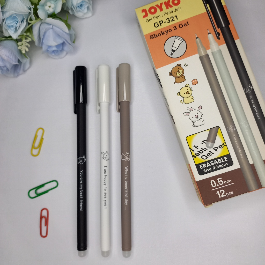 Jual Erase Gel Pen Pulpen Joyko Cat Kucing Quotes Cute Monochrome Gel ...