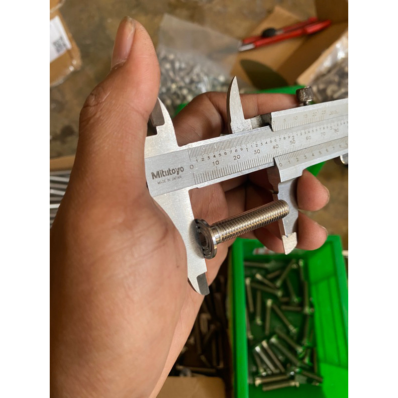 Jual BAUT M8 atau baut drat 12 stainless baut piringan | Shopee Indonesia