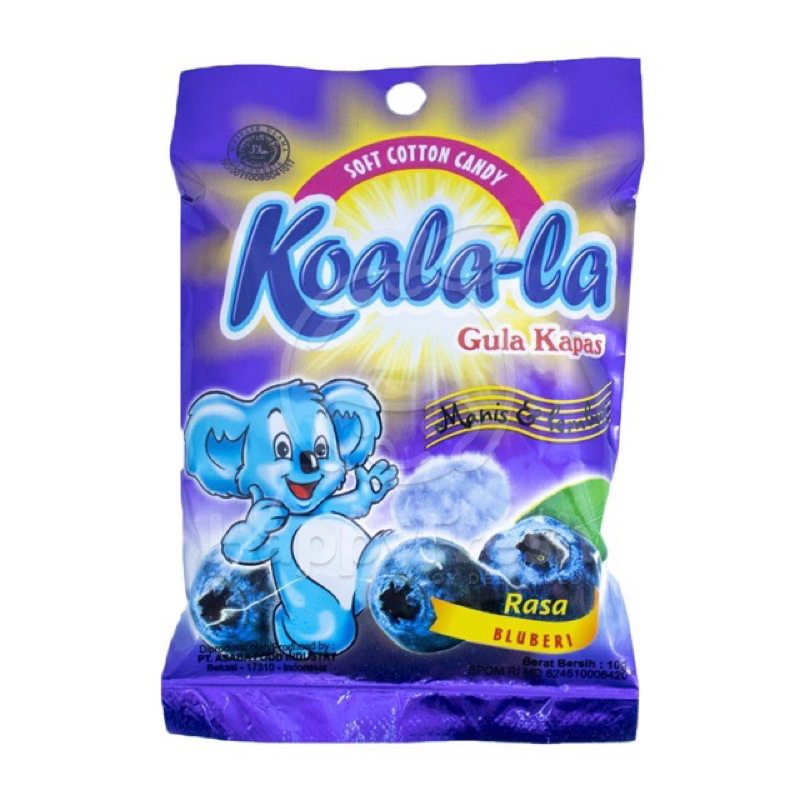 Jual Koala Permen Kapas – Rasa Blueberry Snack Jadul Favorit | Shopee ...
