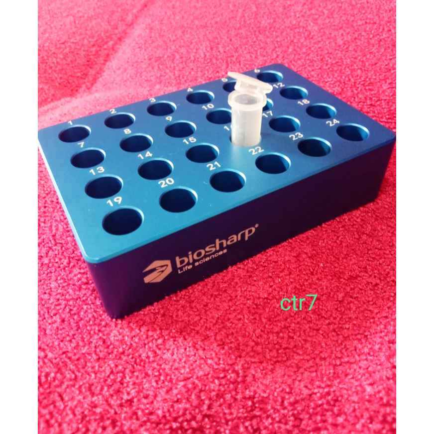 Jual Microtube Cooling Block 24 x 1.5 ml / 2.0 ml Aluminium Cooler Rack ...