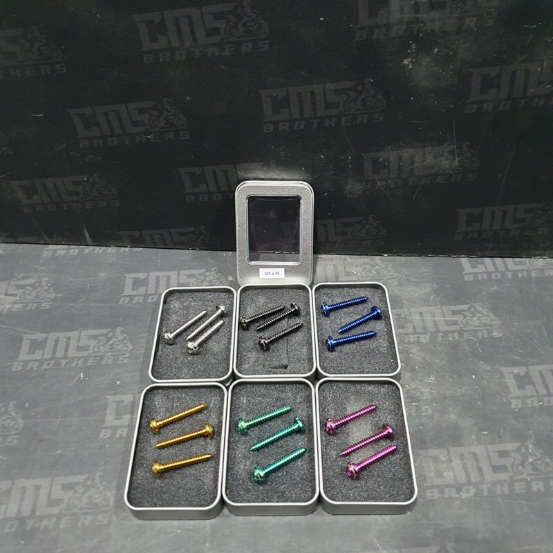 Jual Baut Ulir Cacing Titanium M5 x 35 WR3 Universal 3 pcs | Shopee ...