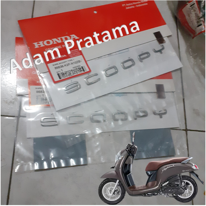Jual Logo Scoopy New K2F 86836-K2F-N10ZB Emblem Skupi Emblim Honda ...